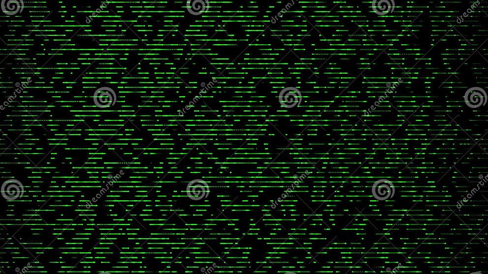 Abstract Big Data Visualization Green Flow Of Data As Numbers Strings