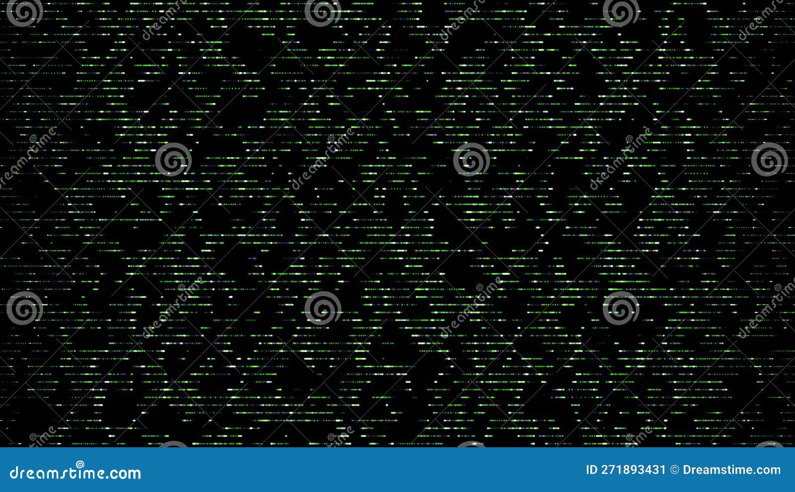 Abstract Big Data Visualization Green Flow Of Data As Numbers Strings Information Code