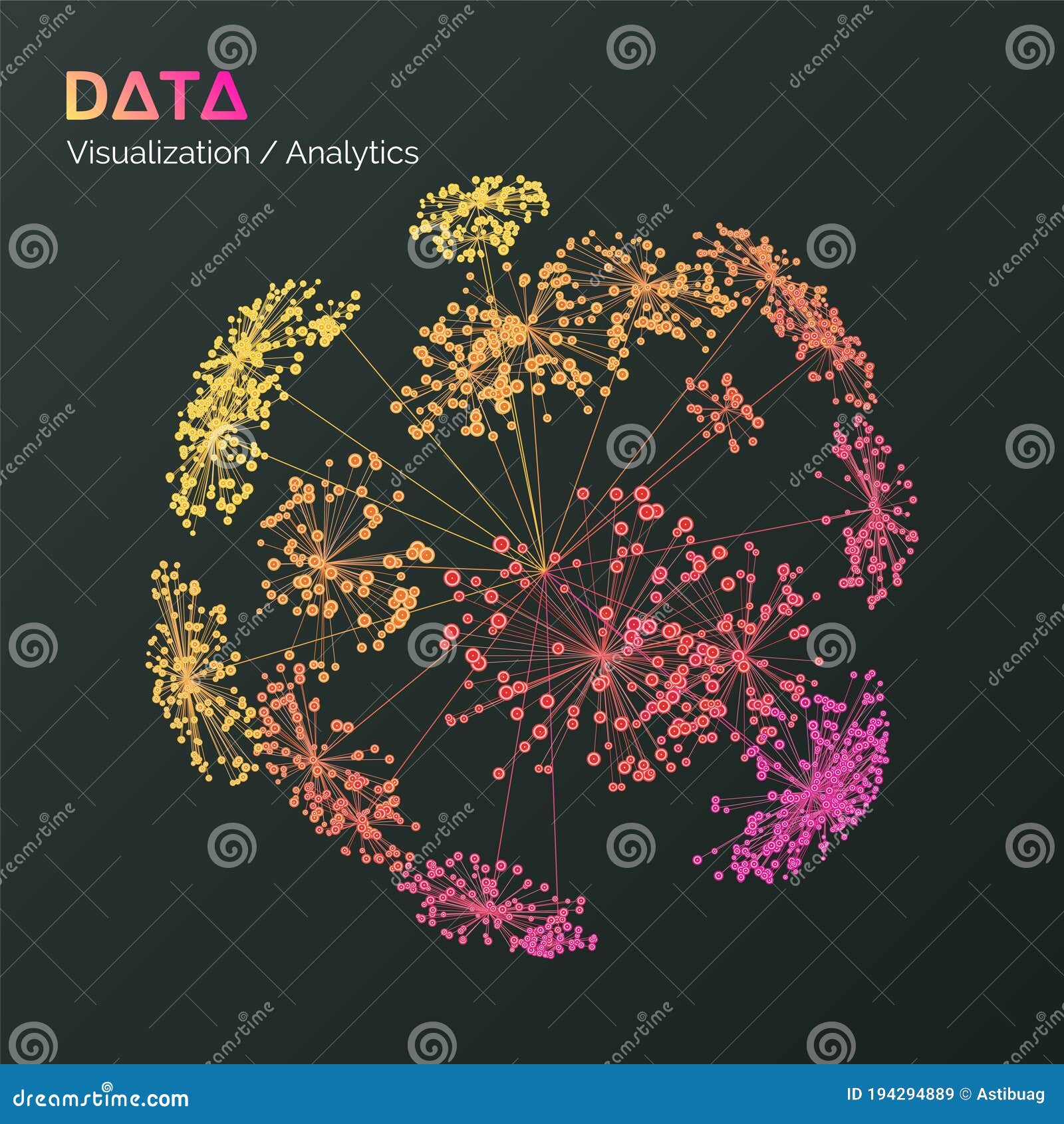 Abstract Big Data Visualization Visual Information Complexity Stock