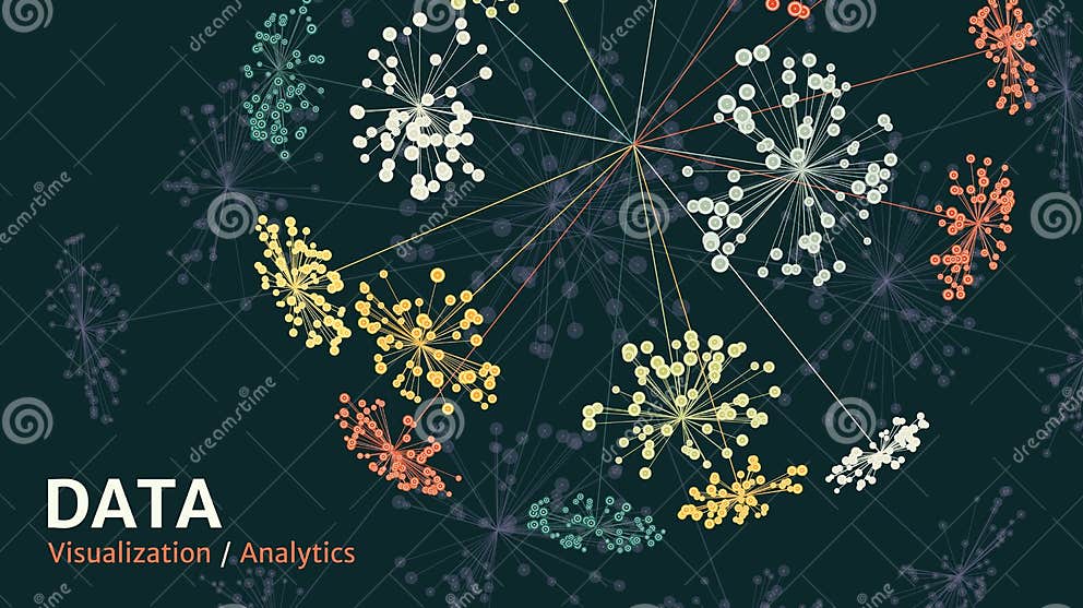 Abstract Big Data Visualization. Visual Information Complexity Stock ...