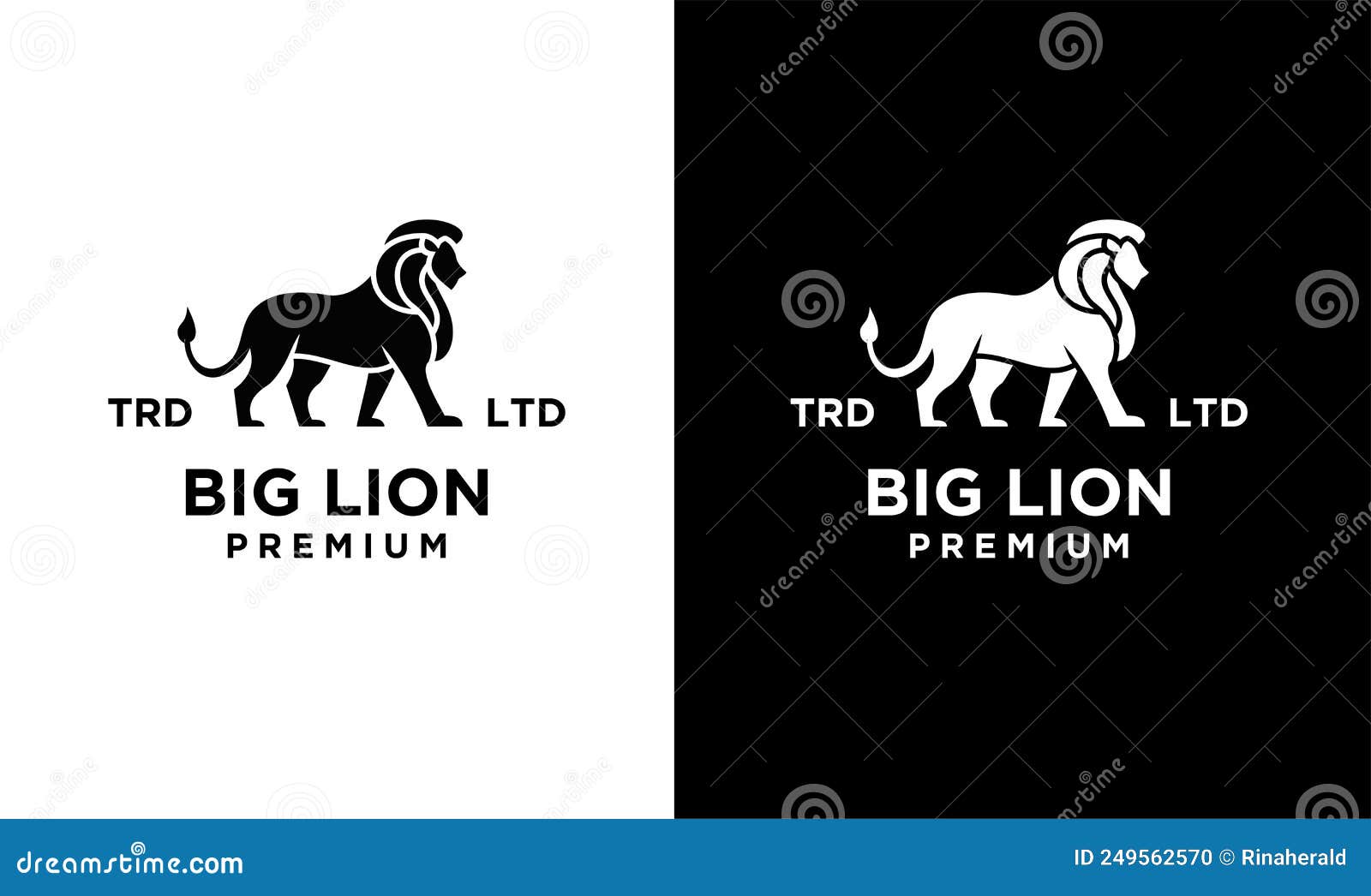 Abstract Big Lion Black Logo Stock Illustration - Illustration of ...