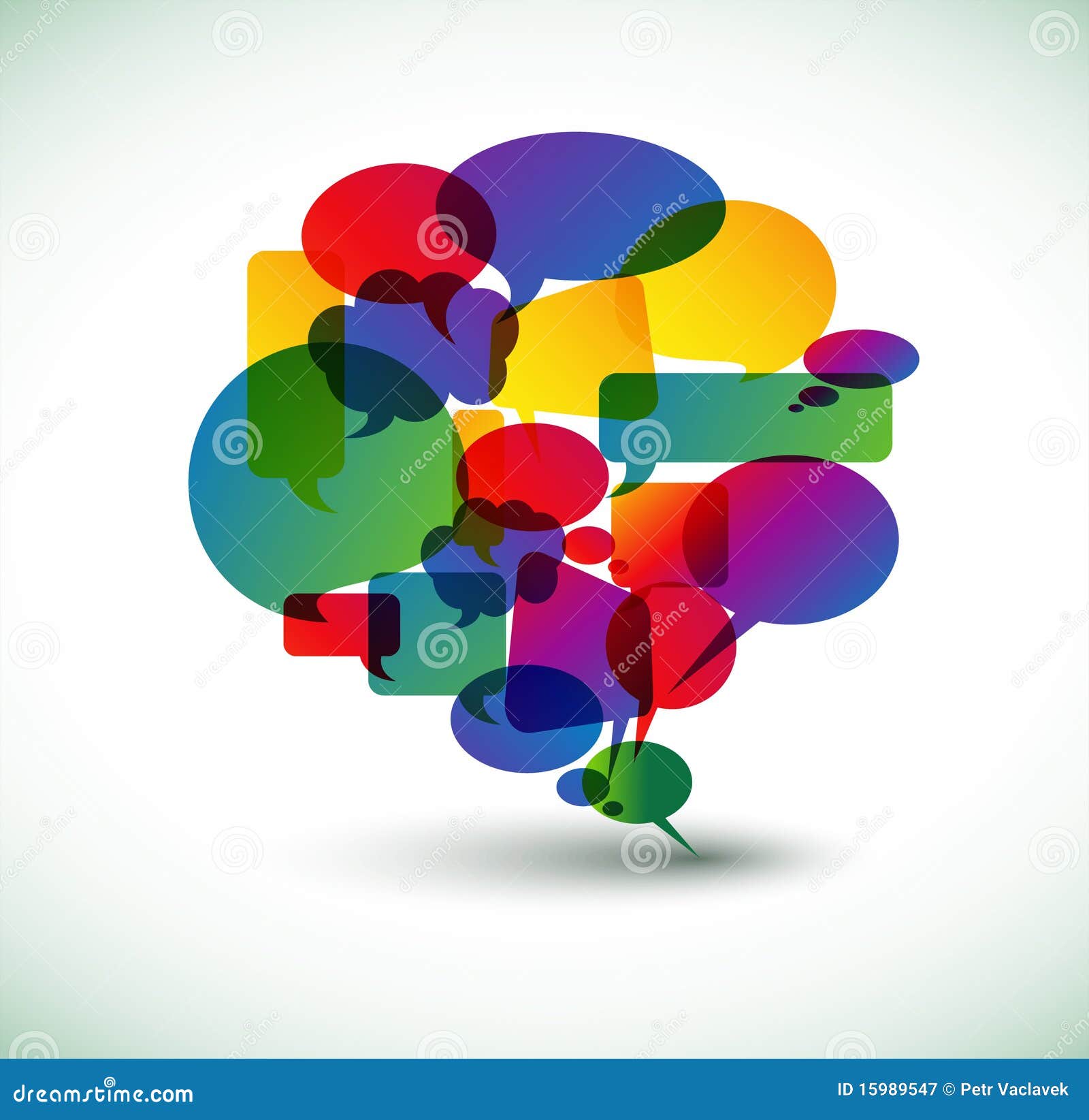Abstract big speech bubble stock illustration. Illustration of icon ...