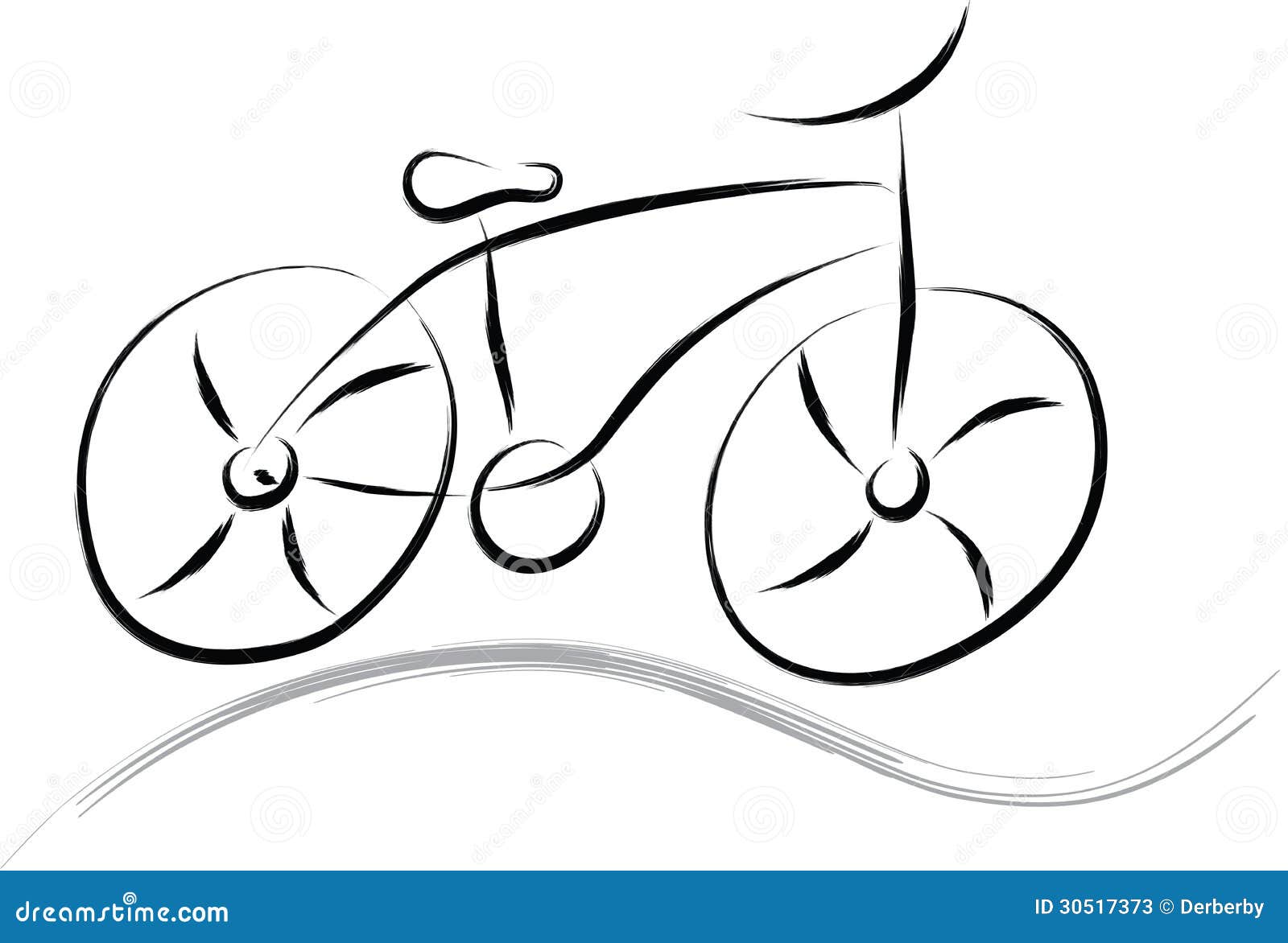 Abstract bike stock vector. Illustration of abstract - 30517373