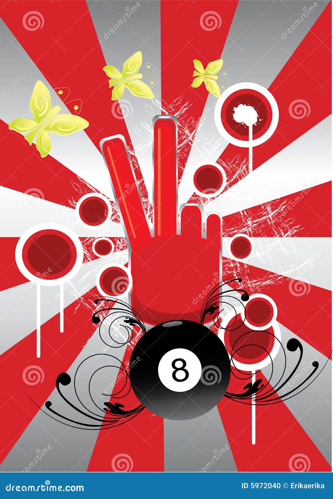 Abstract billiard stock vector. Illustration of curve - 5972040