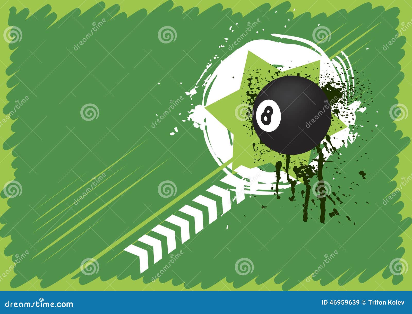 Abstract Billiard Table with White Splash Stock Vector - Illustration ...