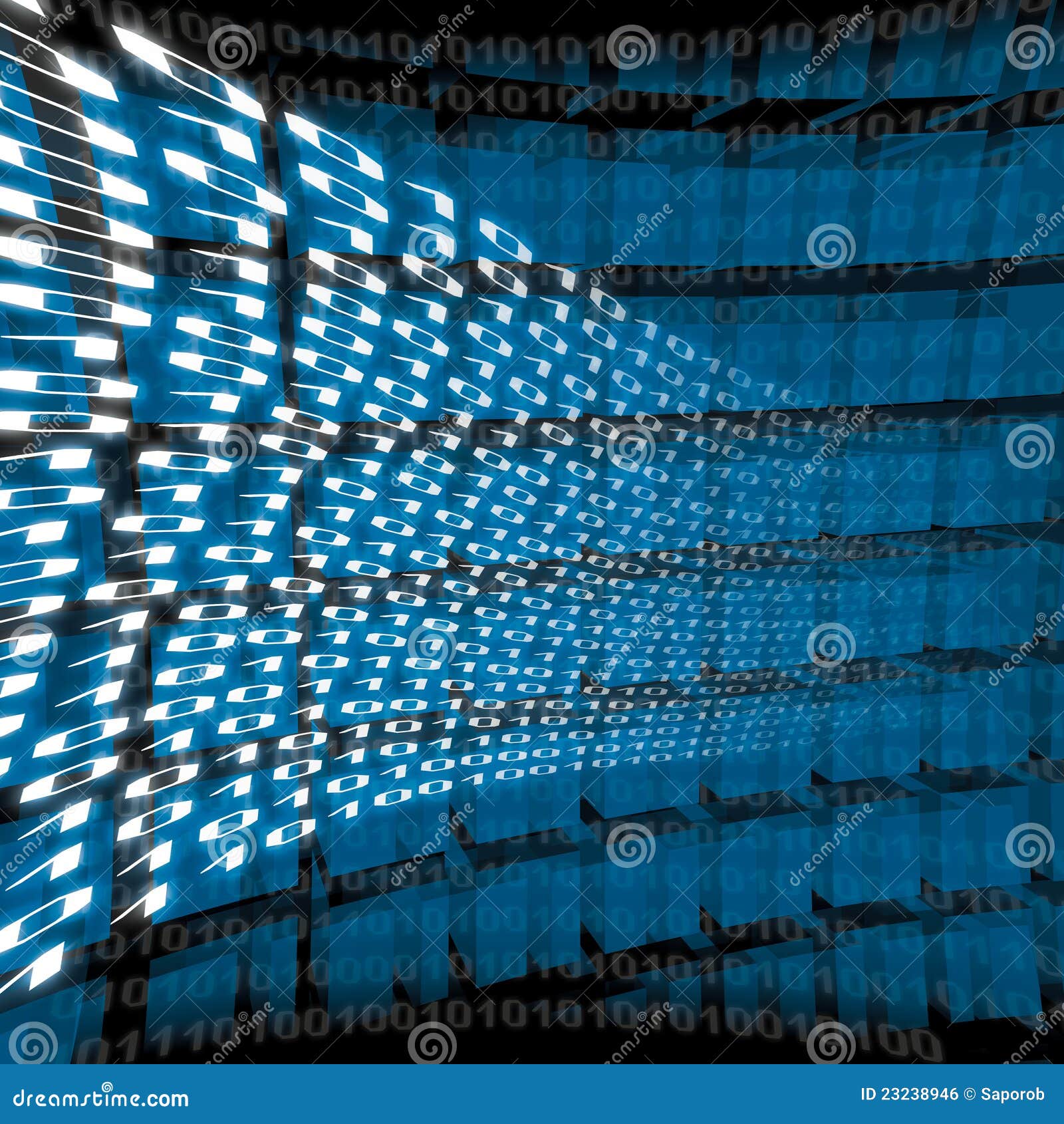 Abstract binary background stock photo. Image of number - 23238946