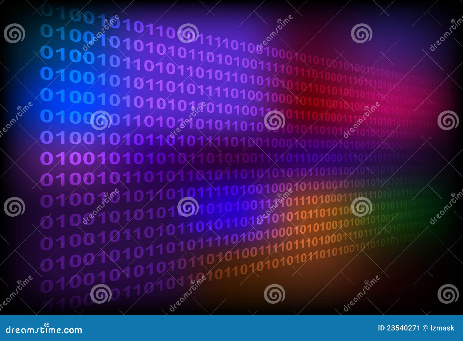 Abstract binary background stock vector. Illustration of display - 23540271