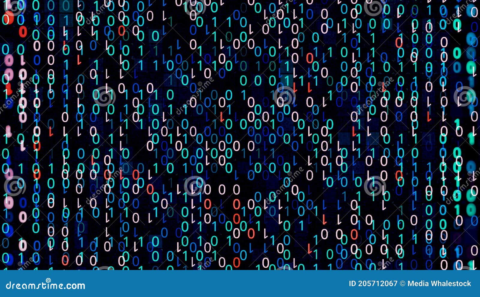 Abstract Binary Circuit Board, Future Technology Concept. Animation ...