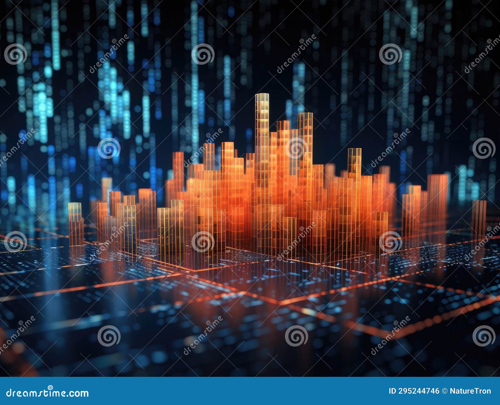 Abstract Binary Background Background Abstract Binary Code Stock