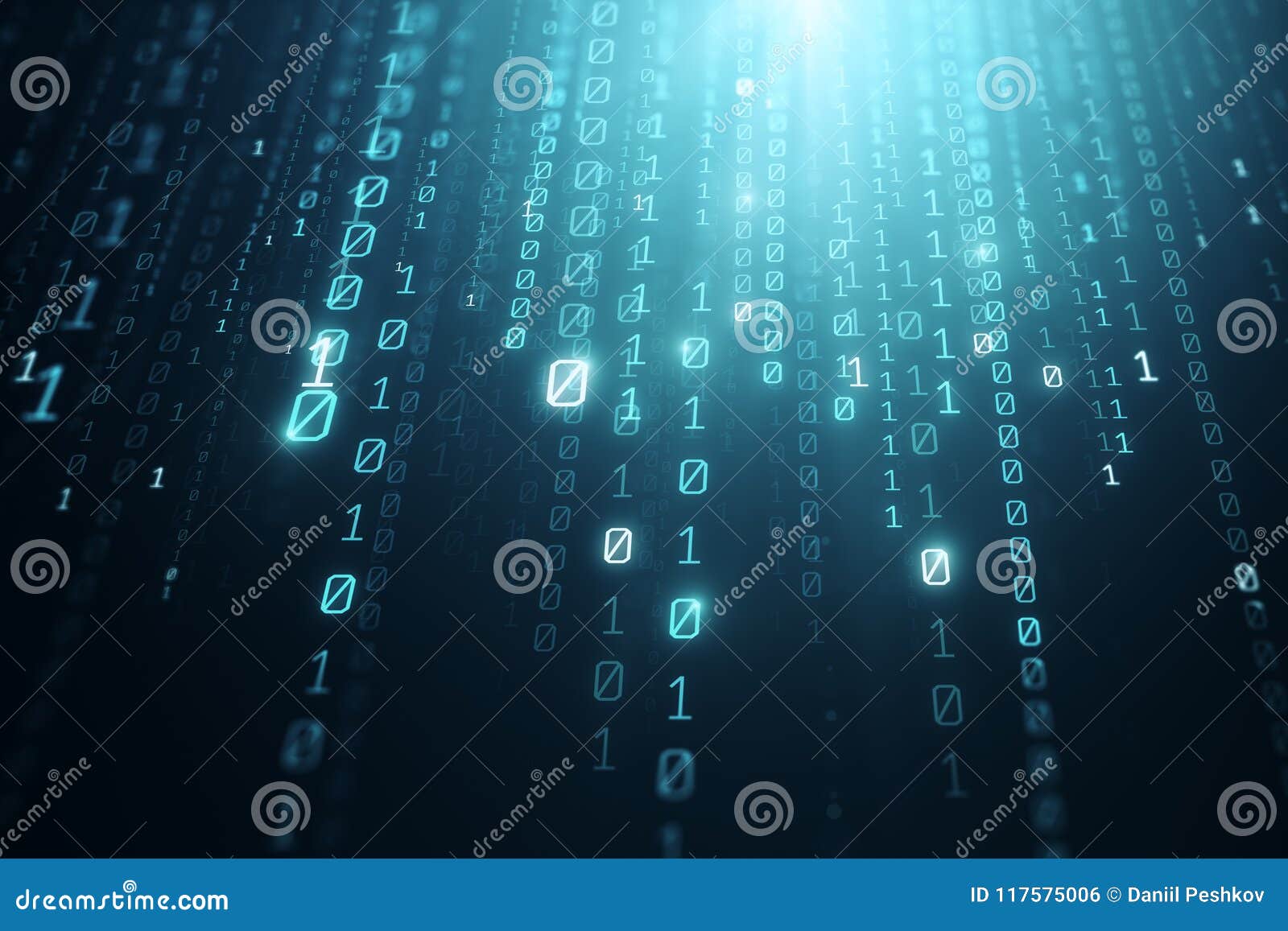 Abstract Binary Code Backdrop Stock Illustration Illustration Of Network Blue 117575006