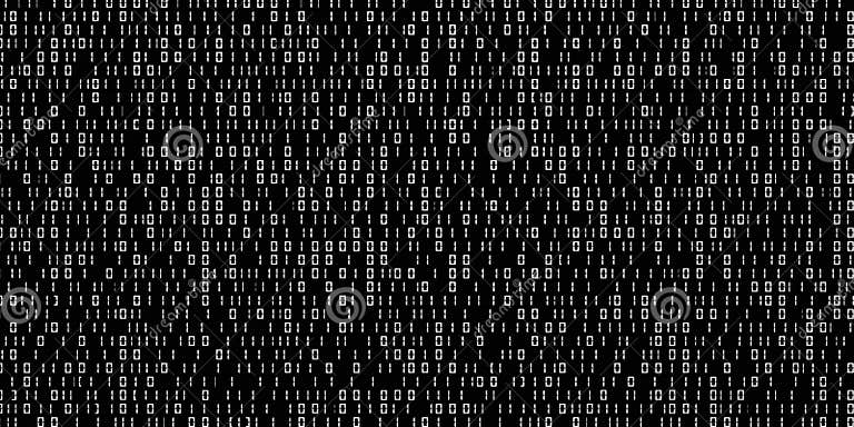 Cyber Background with Numbers Zero and One. Binary Codes Backdrop. Stock Illustration ...