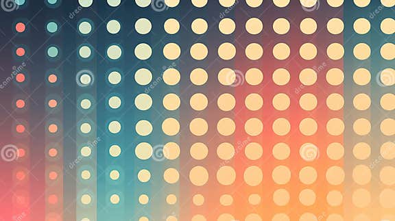 Abstract Binary Code Background, Dots Geometric Shapes, Round Circles ...