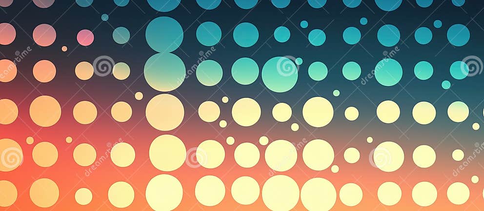Abstract Binary Code Background, Dots Geometric Shapes, Round Circles ...