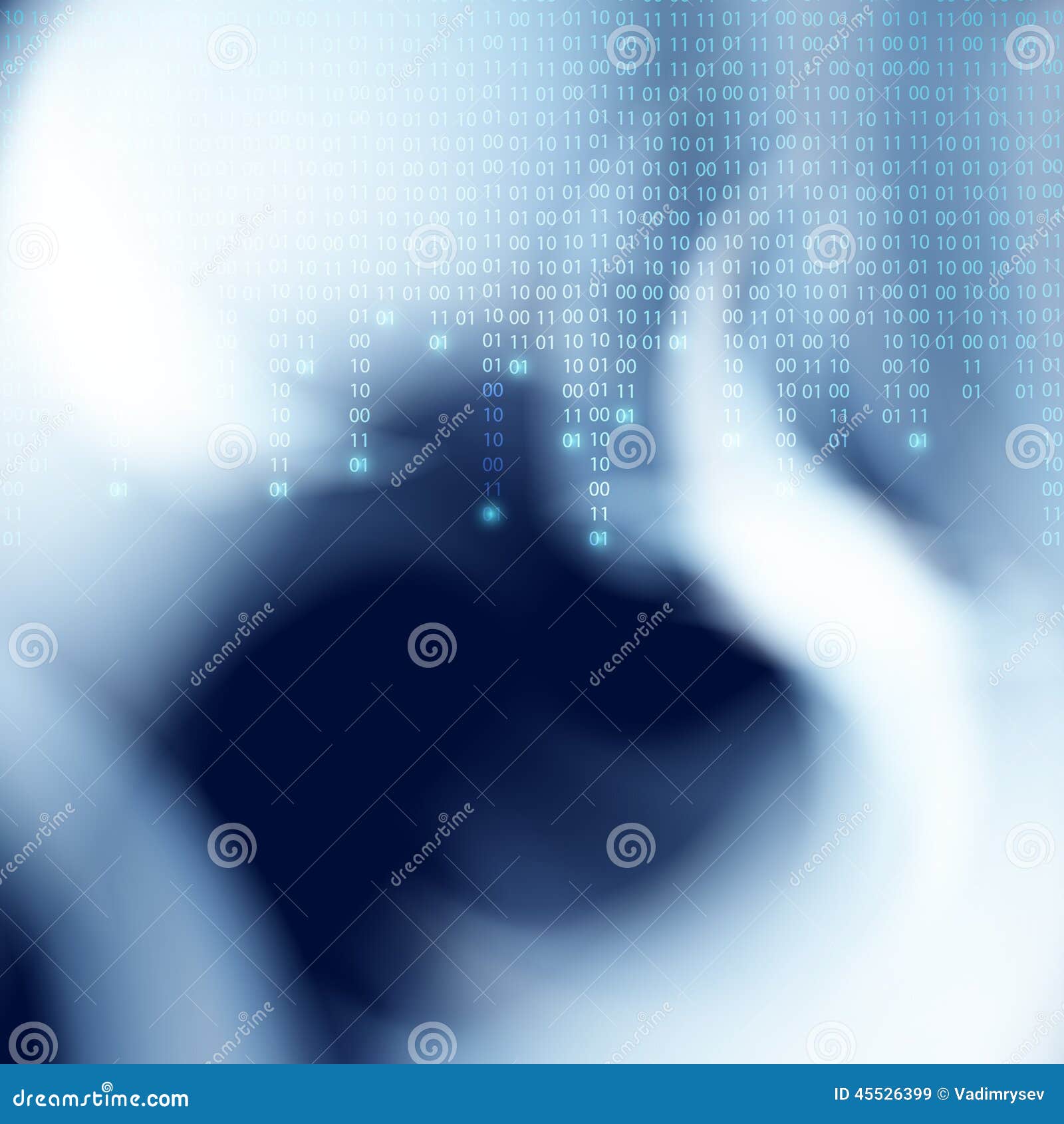 Abstract Binary Code Background Stock Vector Illustration Of Coding