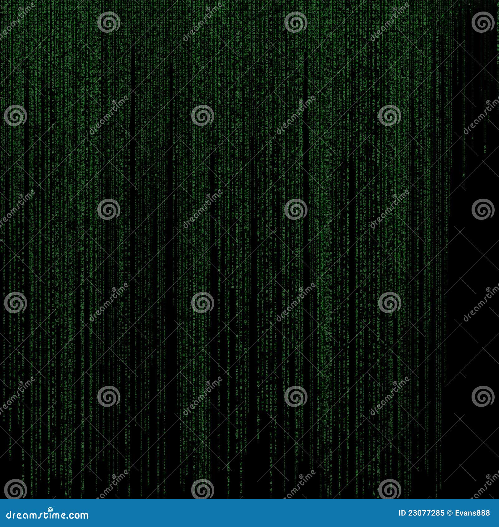 Abstract Binary Code Falling Stock Illustration - Illustration of ...