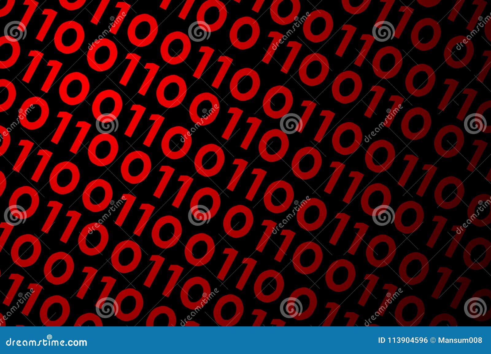 Abstract Binary Code on Red Digital Screen Stock Illustration ... Abstract Binary Code on Red Digital Screen Stock Illustration ...