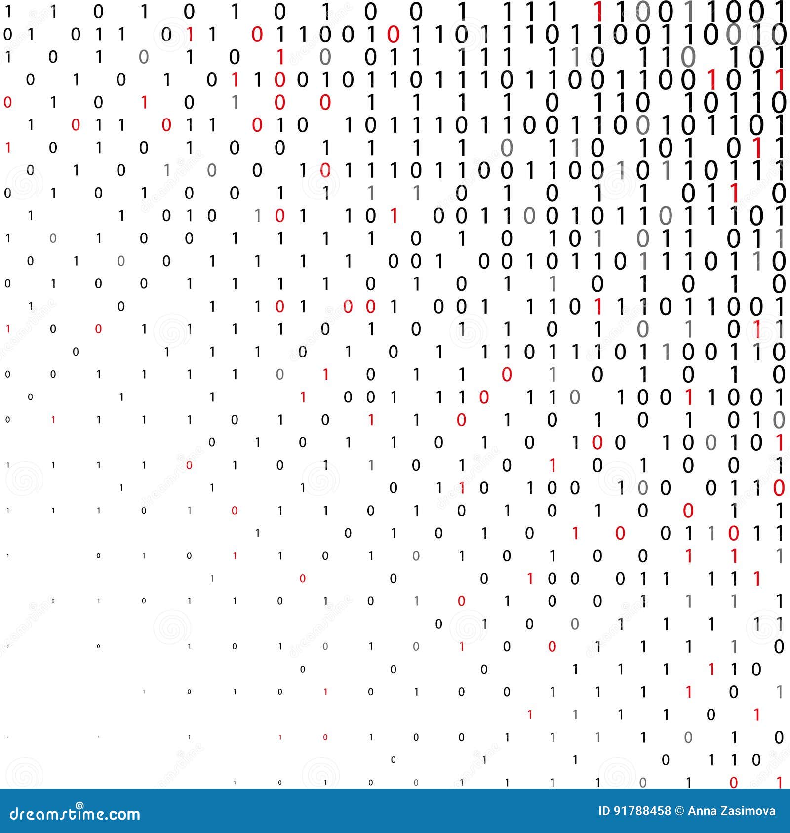 Abstract Binary Code Technology Background. Stock Vector - Illustration of connection, hacker ...