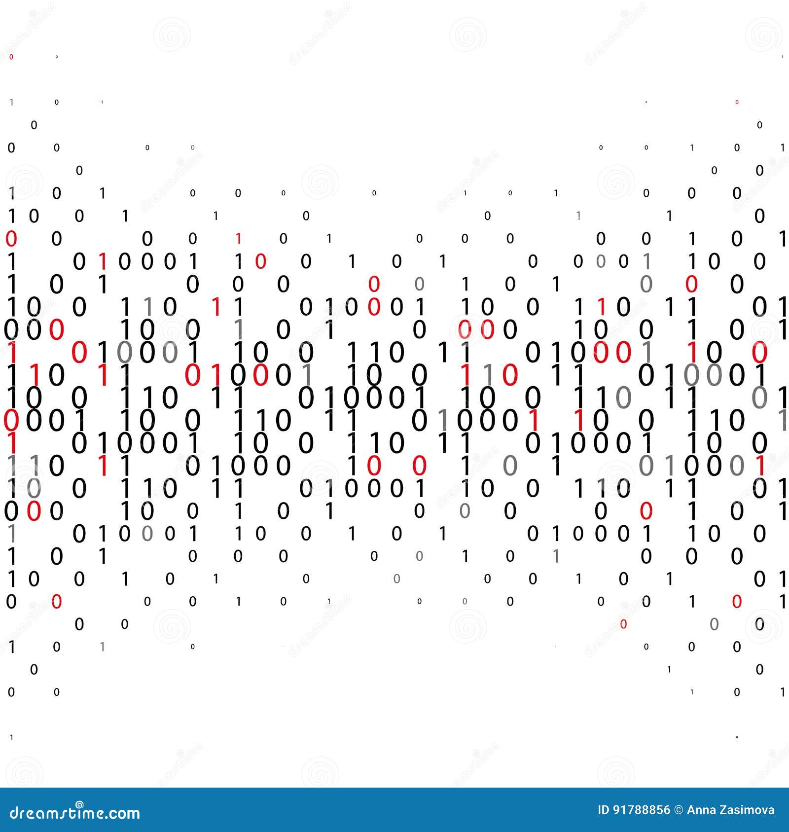 Abstract Binary Code Technology Background Stock Vector Illustration Of Motion Black 91788856