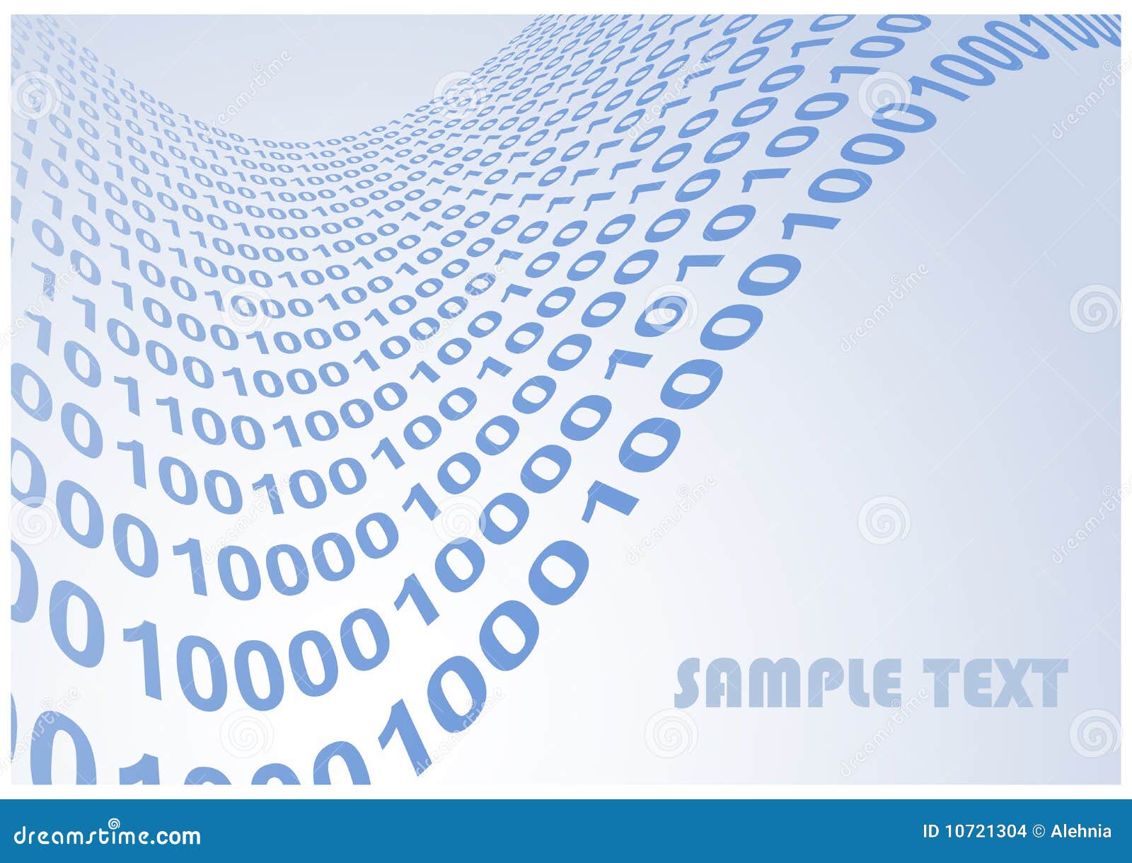 Abstract Binary Code Waves Background Stock Vector Illustration Of