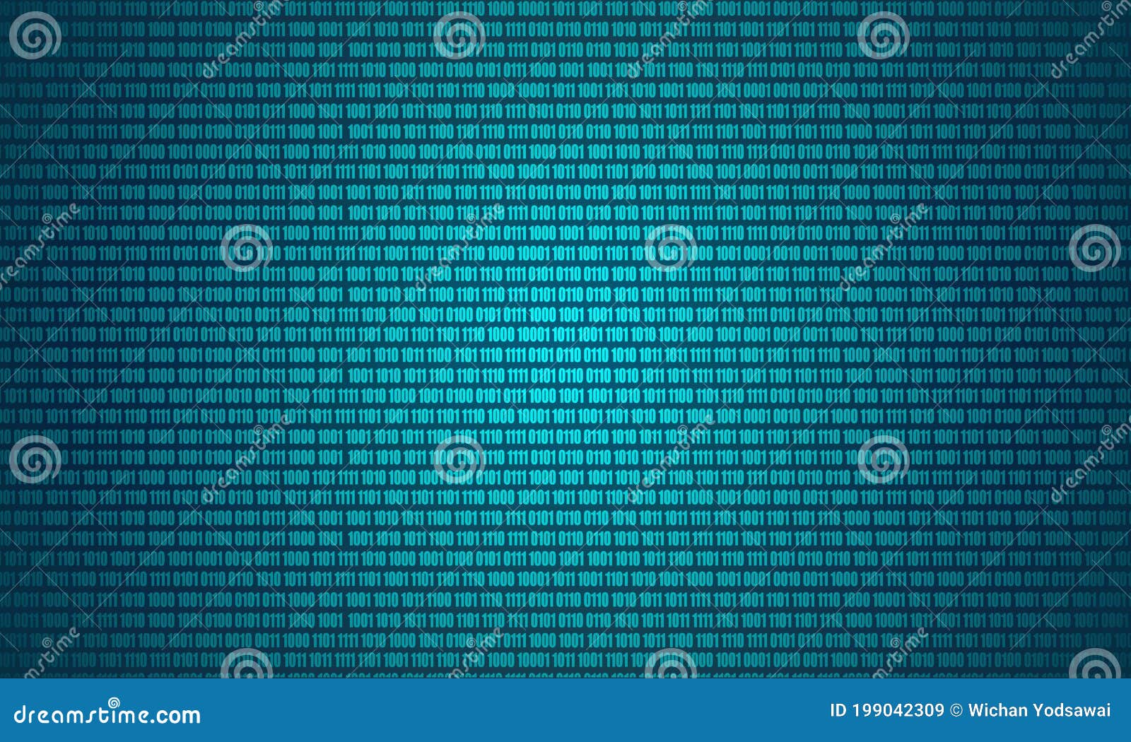 Abstract Of Binary Computer Code Background Digital Data And Secure Data Form Hacker Concept