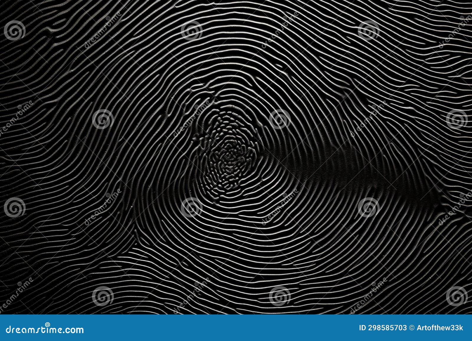 Abstract Binary Fingerprint: Intricate Lines & Curves in Black and ...