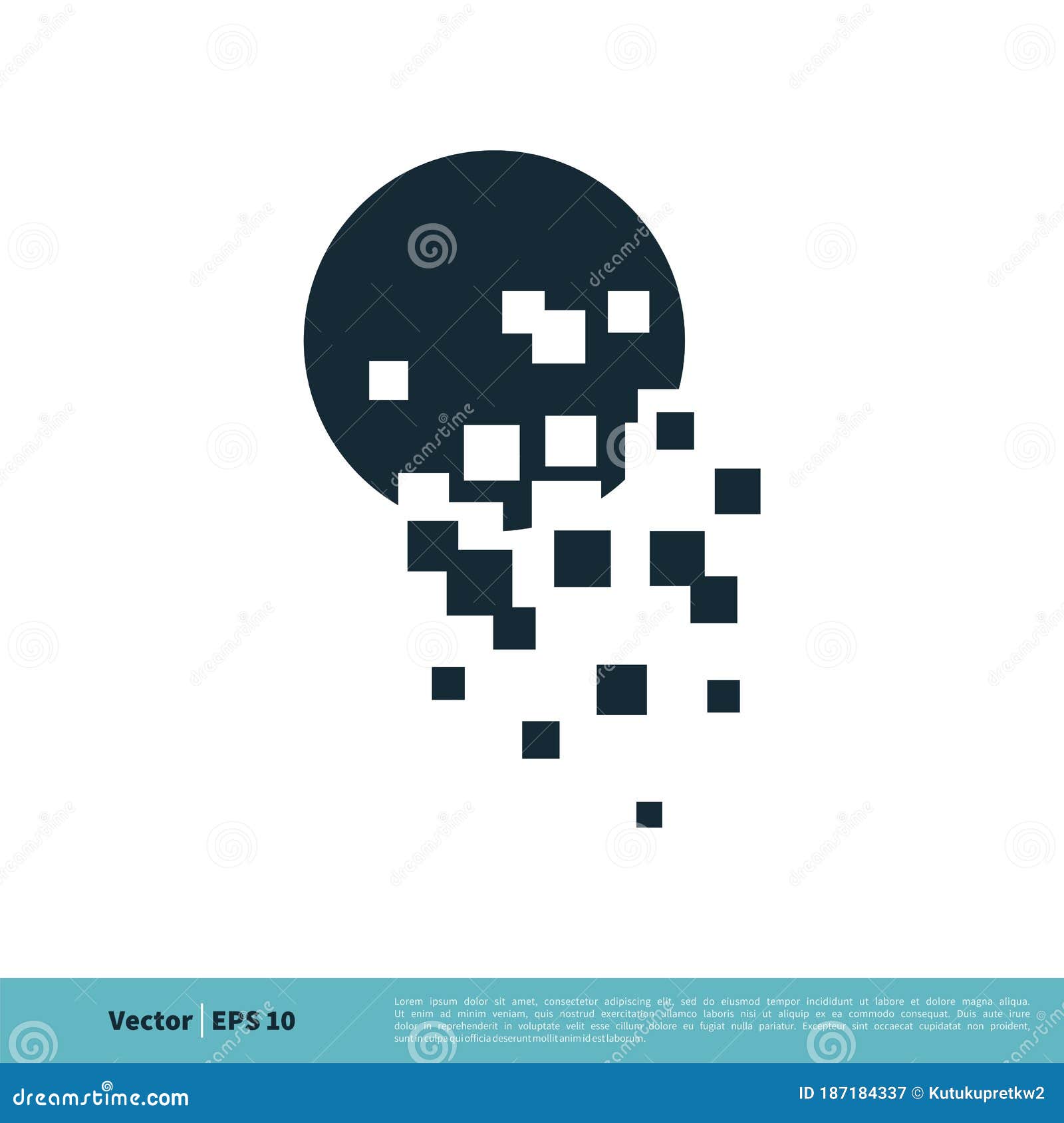 Abstract Binary Icon Vector Logo Template Illustration Design. Vector ...