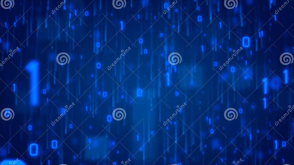 Abstract Binary Number System Concept Network Internet Circuit Computer ...