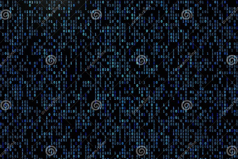 Binary Code Background. Binary Numbers. Stock Illustration - Illustration of virus, abstract ...