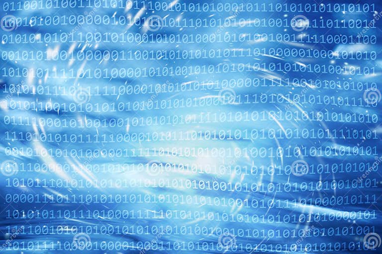 Abstract Binary Numbers Code Motion Background Stock Illustration ...