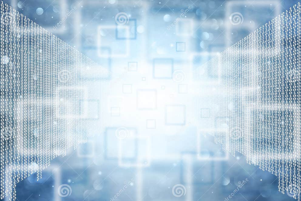 Abstract Binary Numbers Data Background Stock Photo - Image of ...