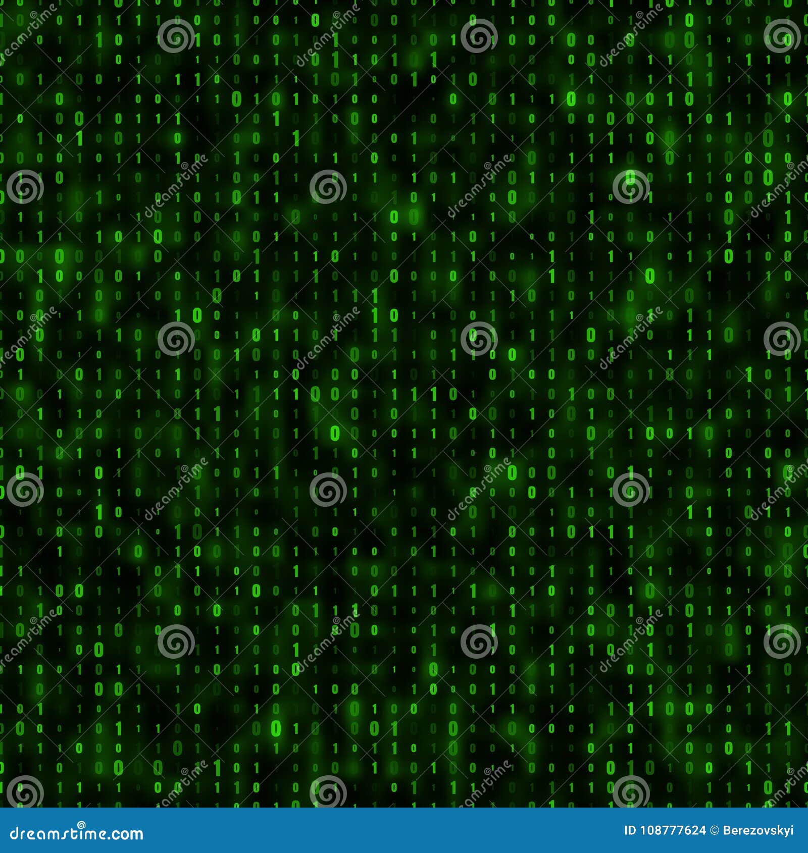 Abstract Binary One and Zero Background. EPS 10 Vector Stock Vector ...