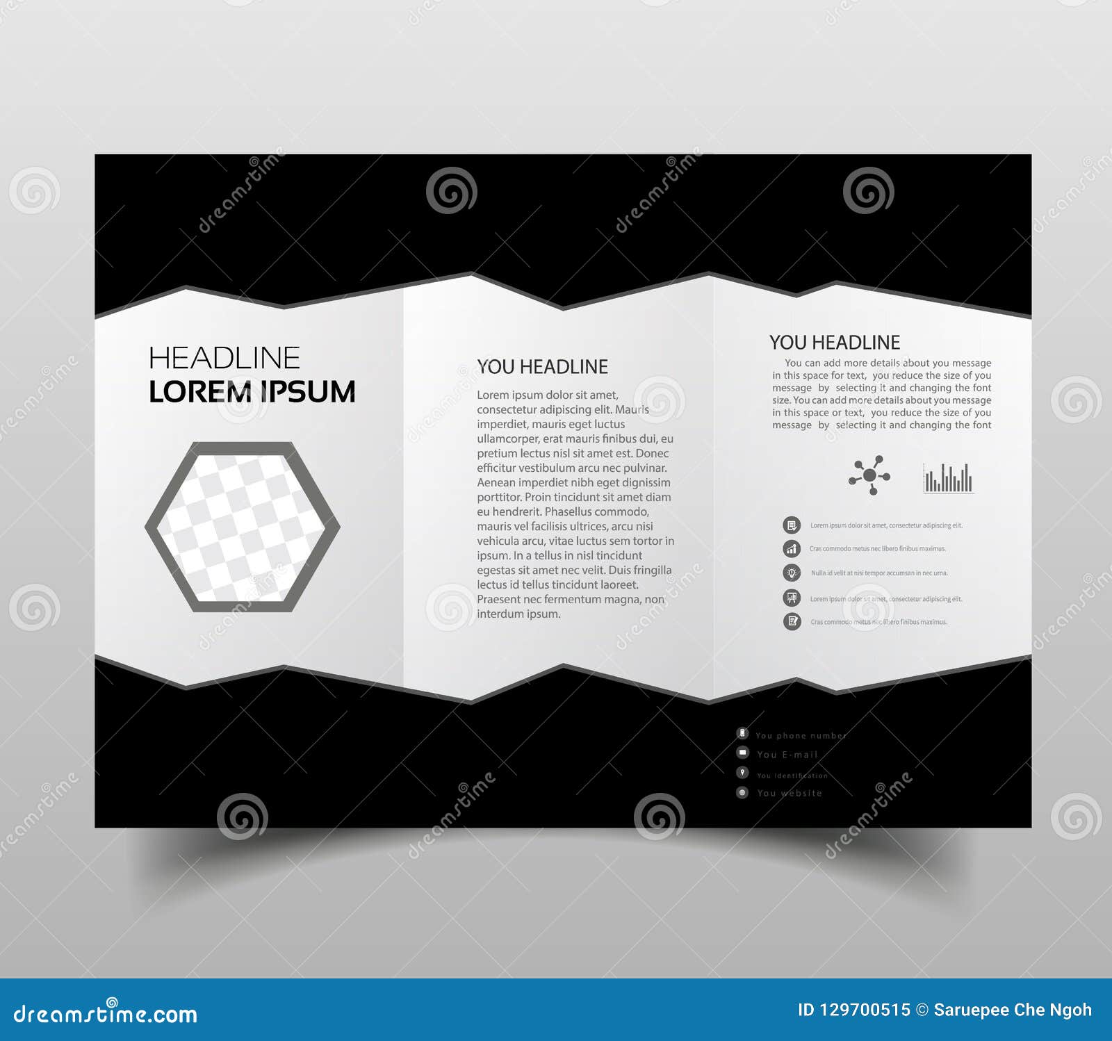 Abstract Binder Layout. A4 Brochure Cover Design Stock Vector ...