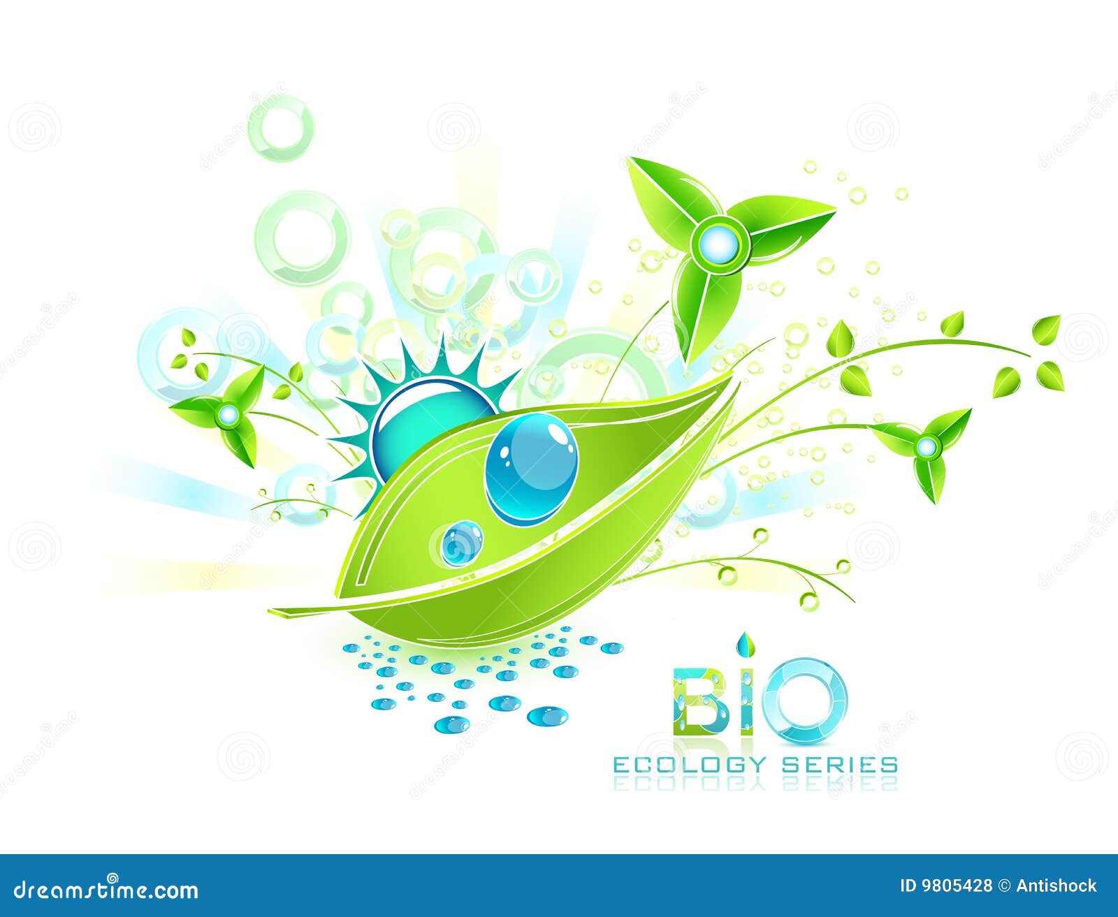 Abstract bio design stock vector. Illustration of line - 9805428