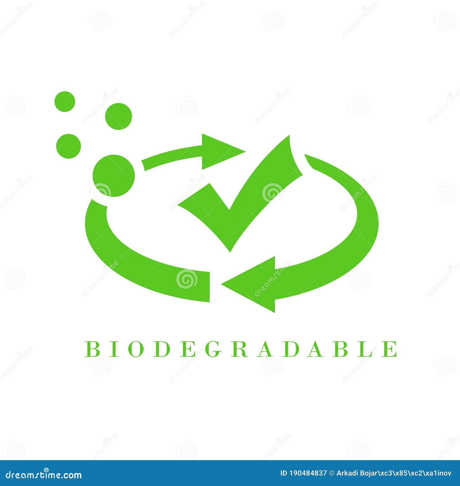 Abstract Biodegradable Logo Stock Vector - Illustration of ...