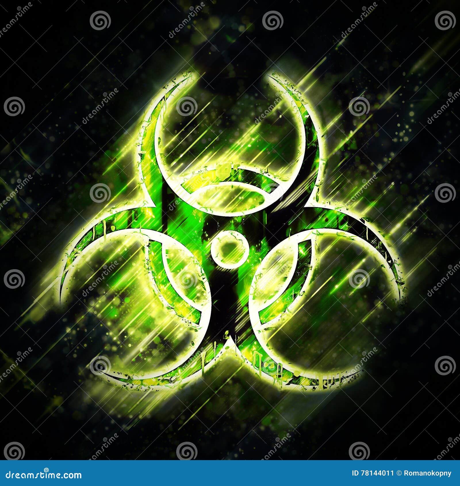Abstract biohazard sign stock illustration. Illustration of catchlight ...