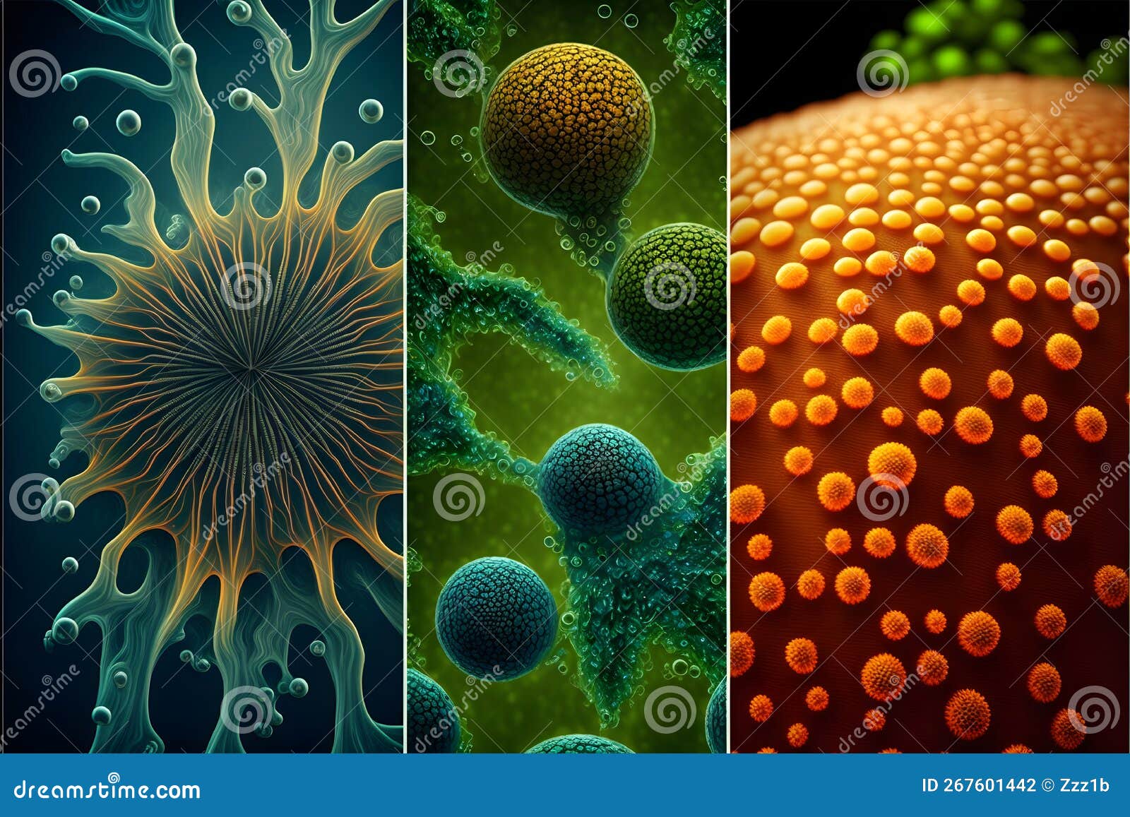 Abstract Biological Close-up Full-frame Macro Background, Neural ...