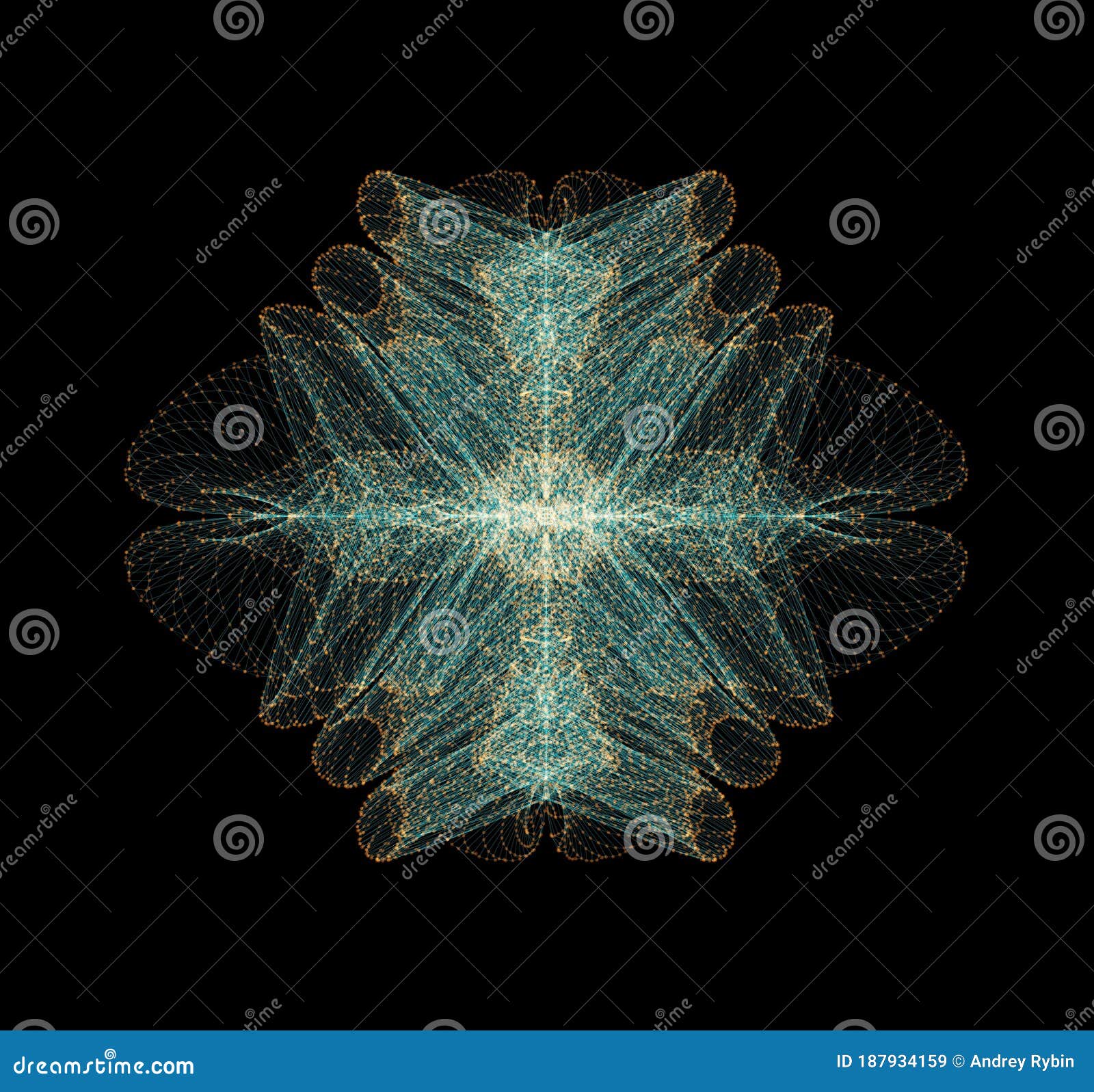 Abstract Biological Object. Vector Illustration. Chaotic Behavior Stock ...