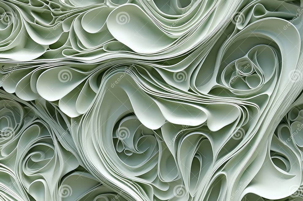 Abstract Biomimetic Pattern with Green Spherical Structures Stock Photo ...