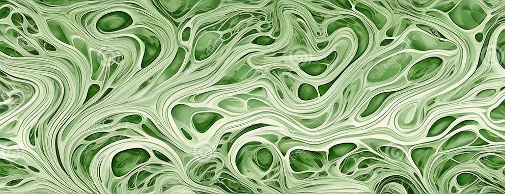 Abstract Biomimetic Pattern with Green Spherical Structures Stock Photo ...