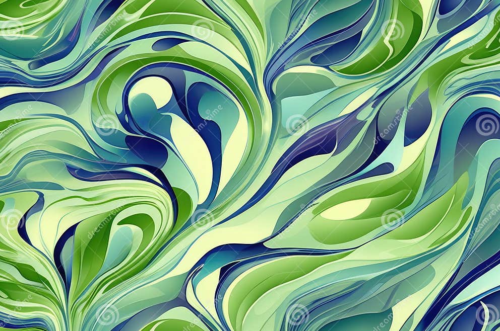 Abstract Biomimetic Pattern with Green Spherical Structures Stock Photo ...