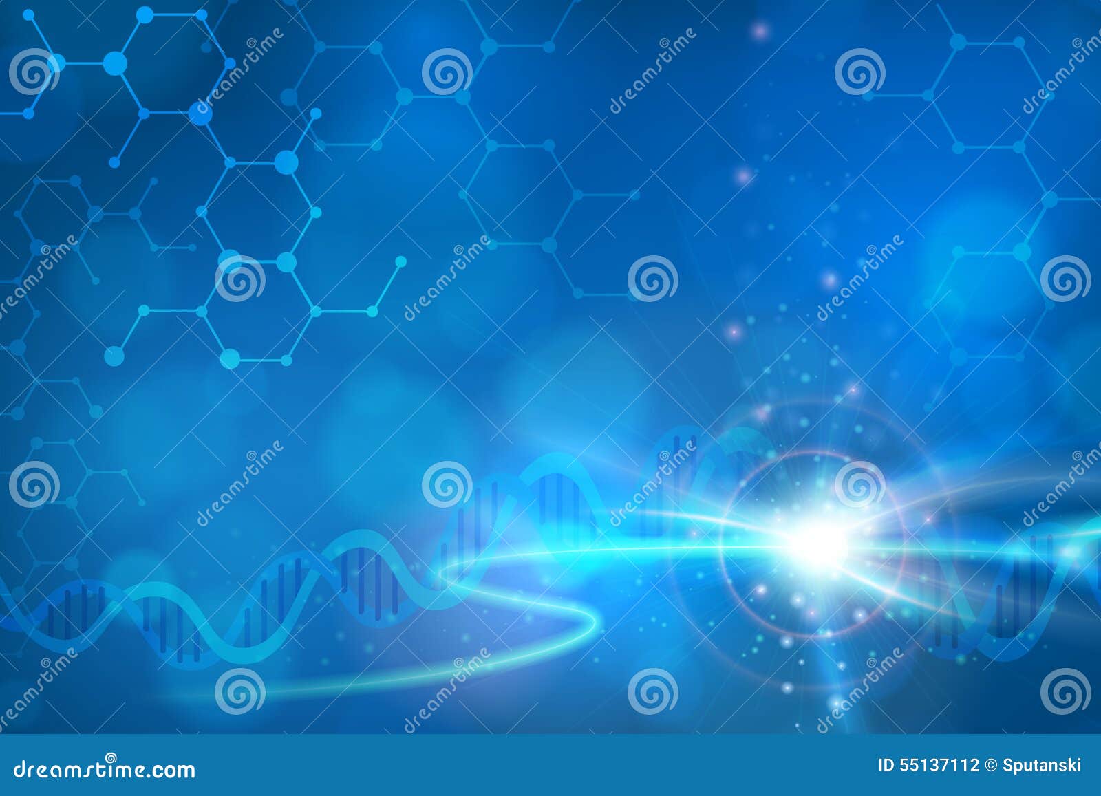 Abstract Biotechnology DNA Background Stock Vector - Illustration of ...