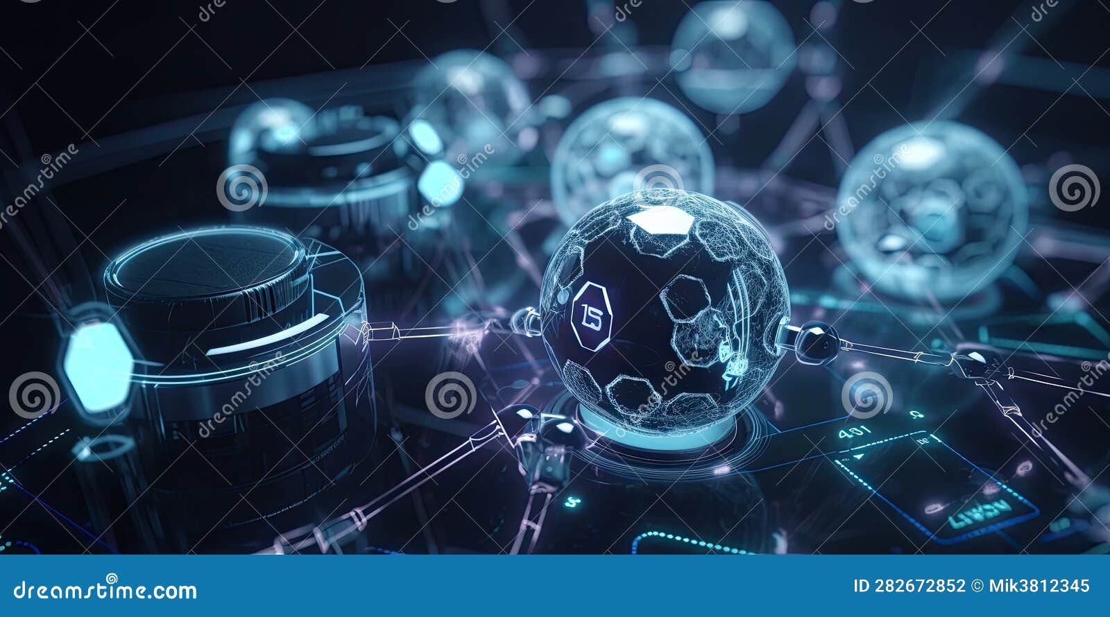 Abstract Biotechnology Wallpaper. Stock Illustration - Illustration of ...