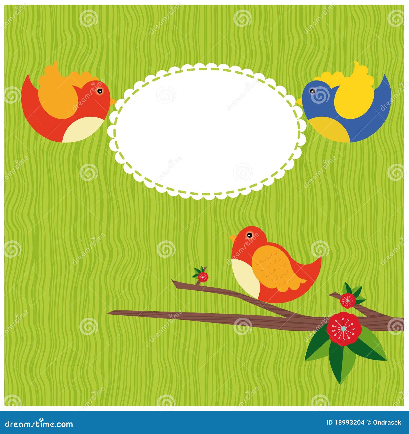 Abstract bird. cute frame stock illustration. Illustration of pattern ...