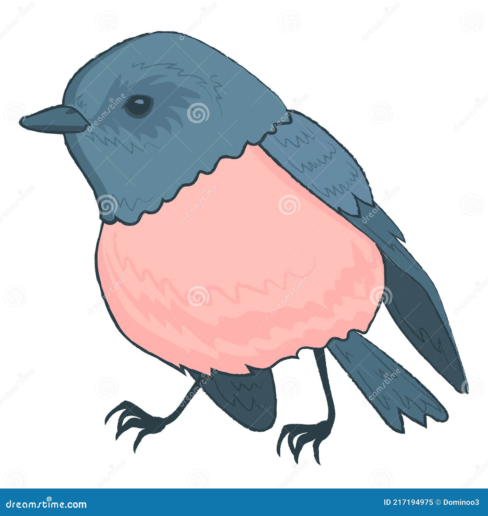 Abstract Bird Design. Cartoon Illustration Stock Illustration ...