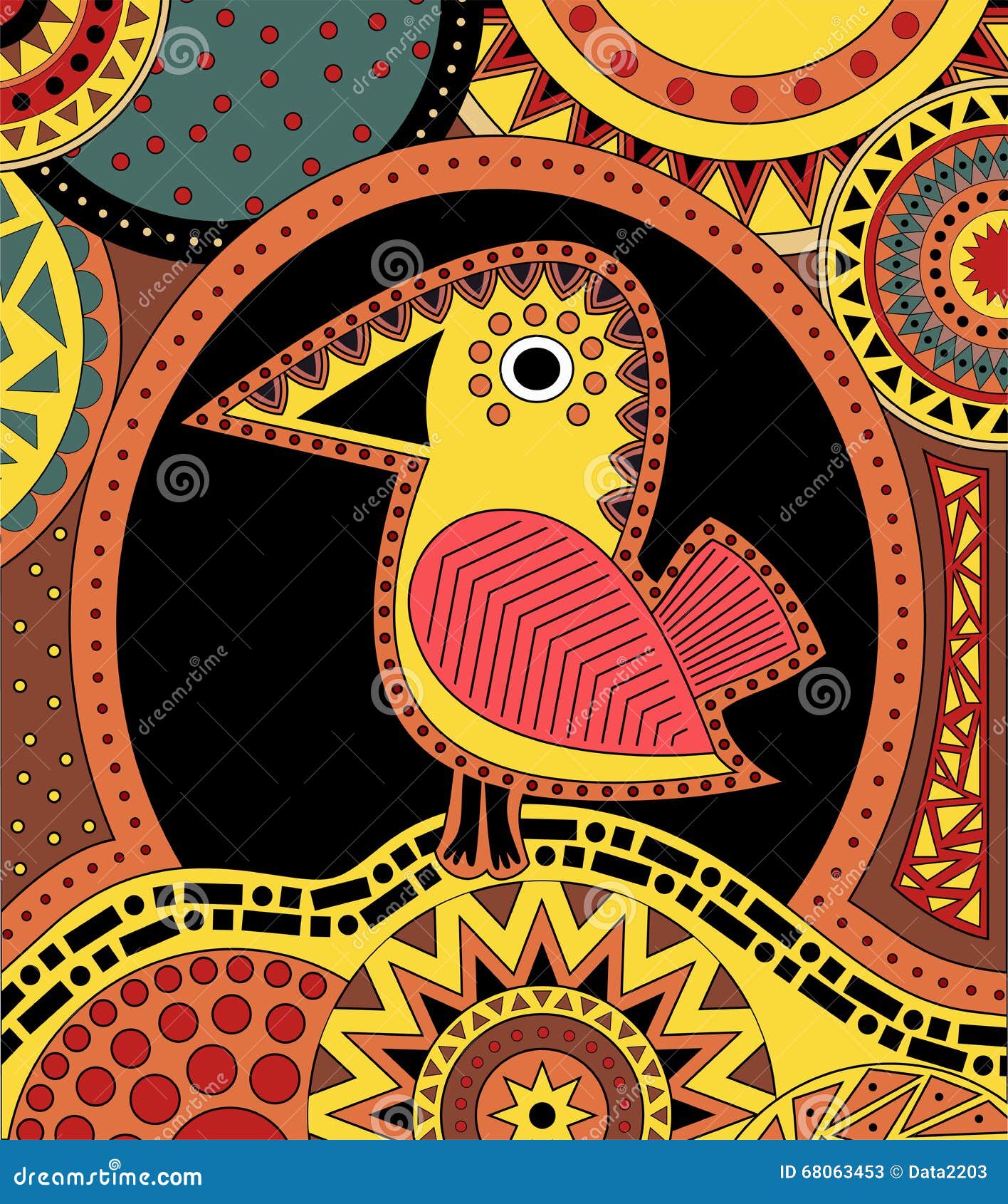 Abstract bird design stock vector. Illustration of textured - 68063453