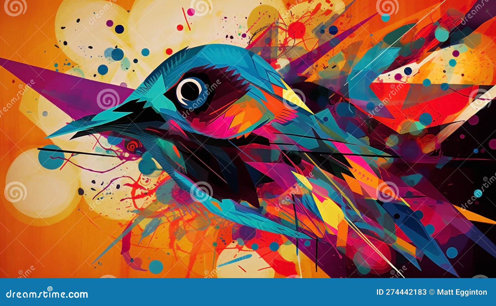Abstract Bird stock illustration. Illustration of wing - 274442183