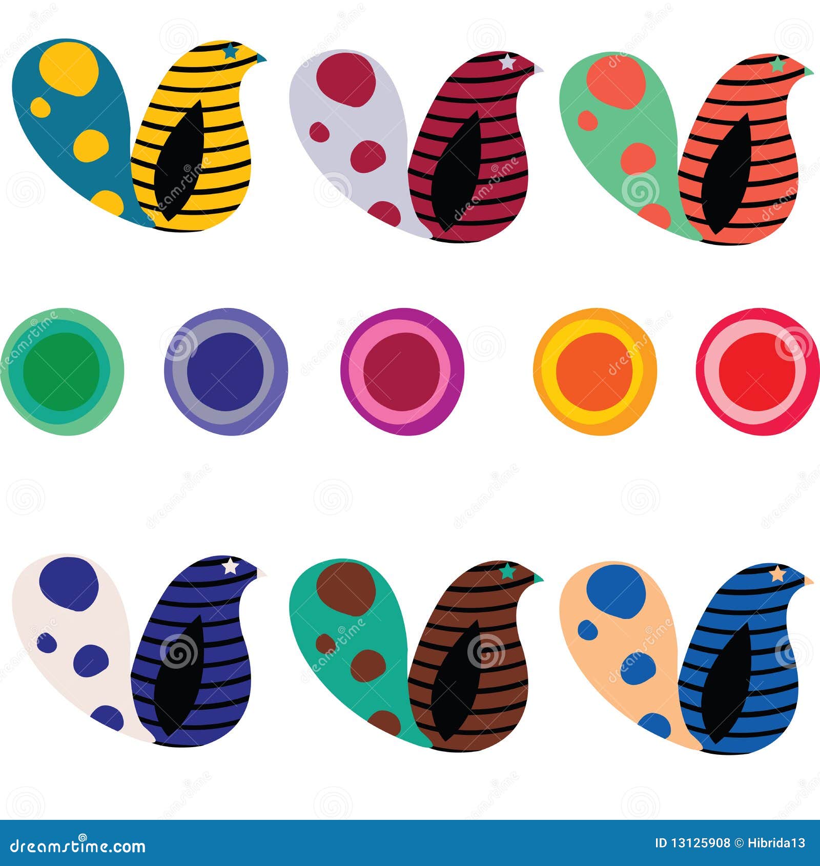 Abstract birds stock illustration. Illustration of cute - 13125908