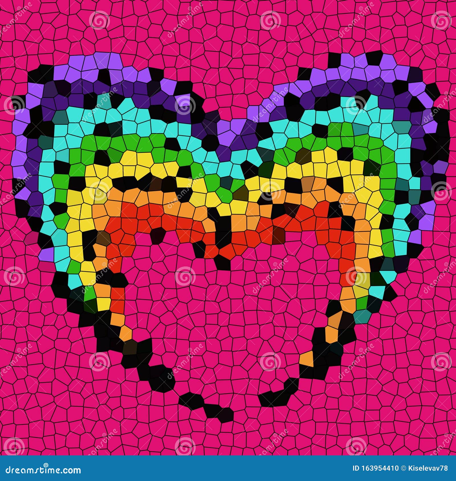 Abstract Bitmap Dithering Layered Backgrounds. Forest, Waves, Honeycomb ...