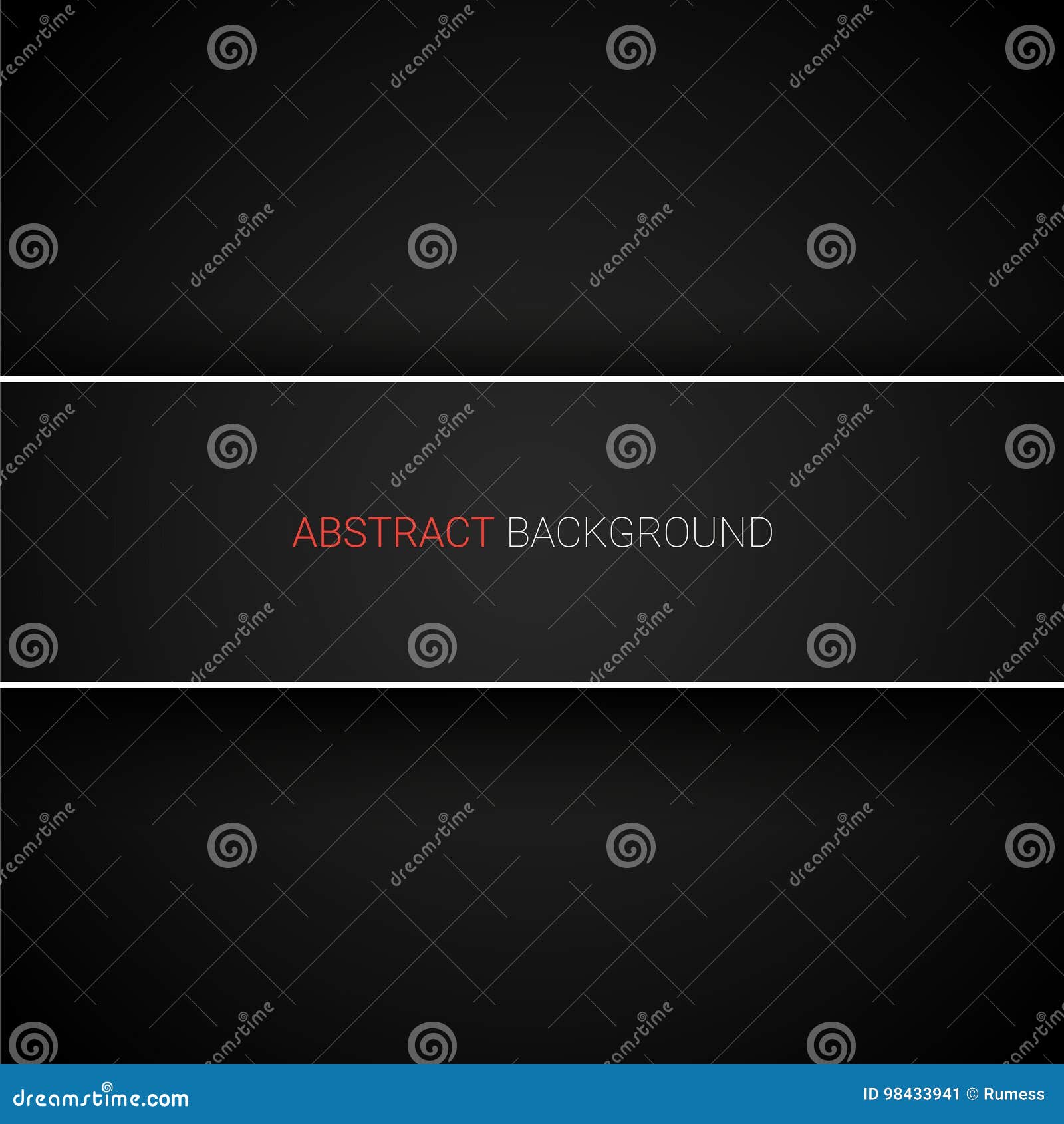 Abstract Black Background with Banner Stock Vector - Illustration of ...