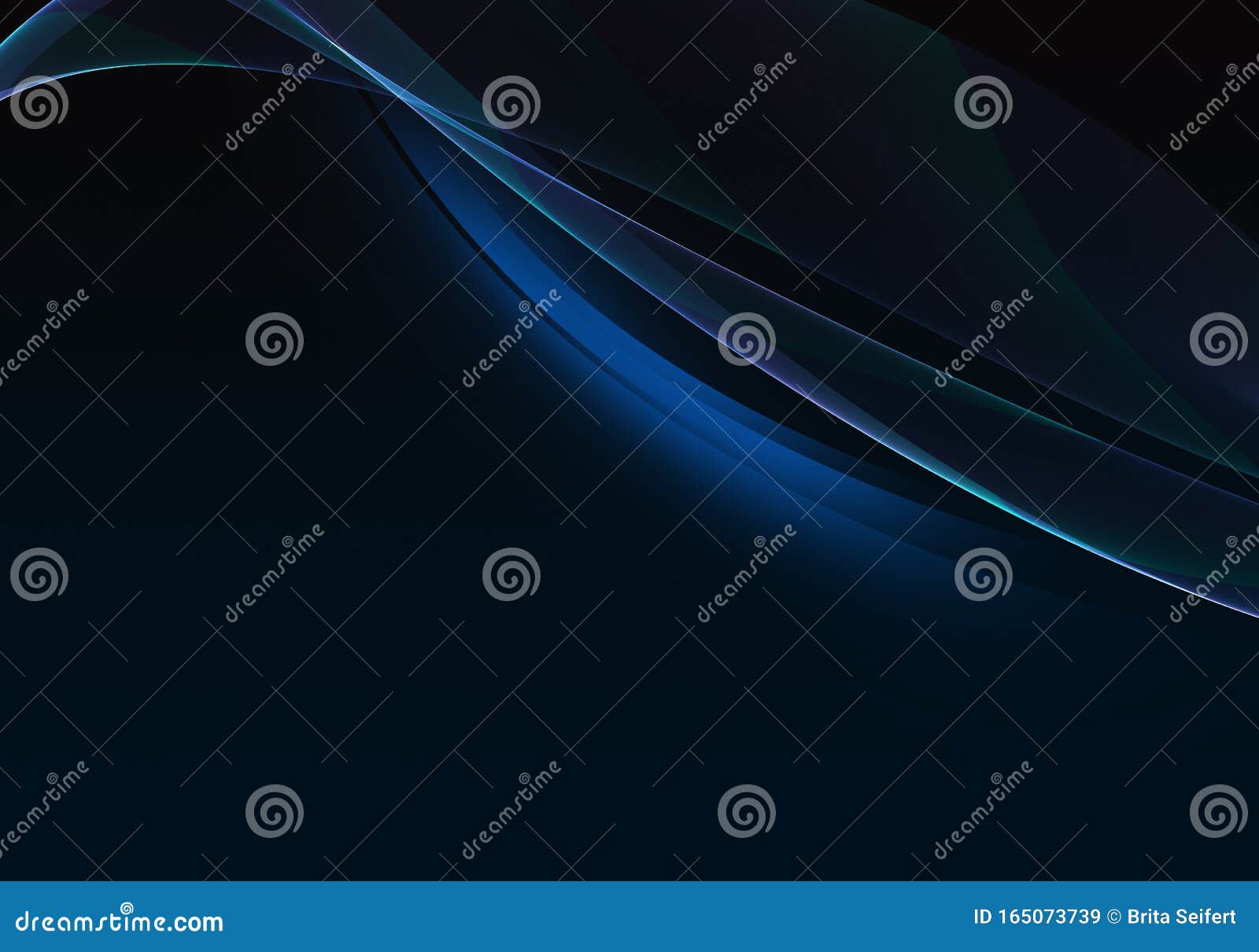 Abstract Black Background with Blue Dynamic Lines for Business Cards or ...